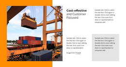 Shipping and Logistics - HTML Template by Nicepage