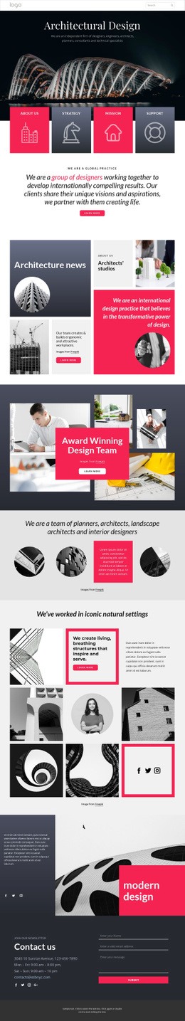Architecture, urban design, master planning - Html Code Example by Nicepage