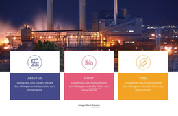 Heavy machinery industrial - Website Template by Nicepage