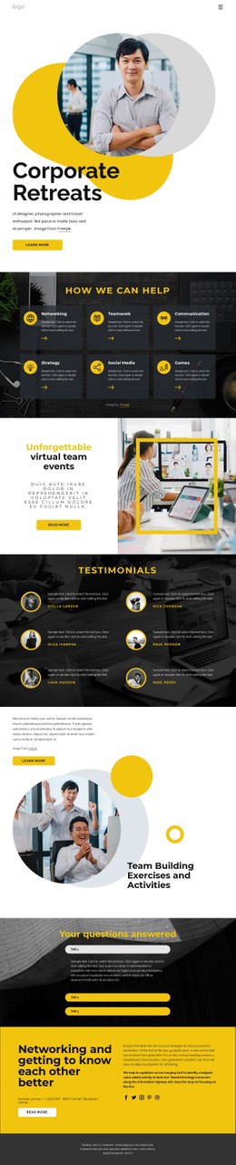 Event CSS Templates | Nicepage