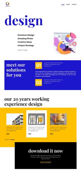 Bright design - Website Template by Nicepage