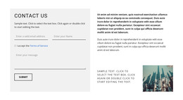 Building company contacts - HTML Template by Nicepage
