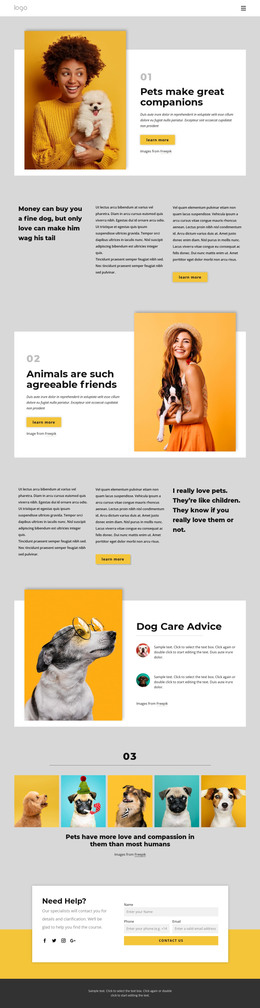 280 Pets & Animals HTML Templates | Nicepage