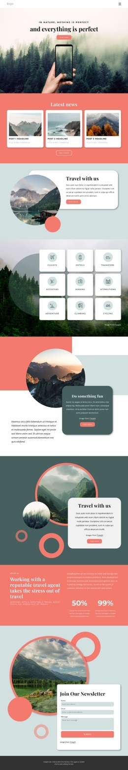 350 Nature Homepage Designs | Nicepage