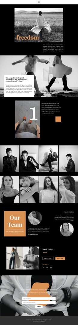 Fashion studio - Web Page Design by Nicepage