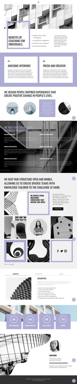 Constructive architecture - HTML Template by Nicepage
