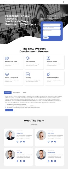 Quick help in problems - One Page Template by Nicepage