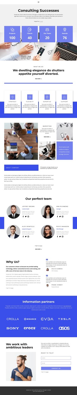 Consulting HTML Templates | Nicepage