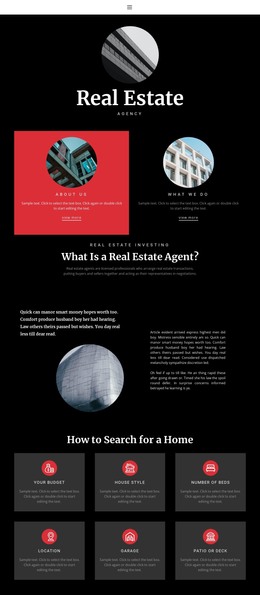Real Estate HTML Templates | Nicepage