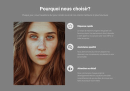 Coupe, coloration et coiffage Modèle CSS