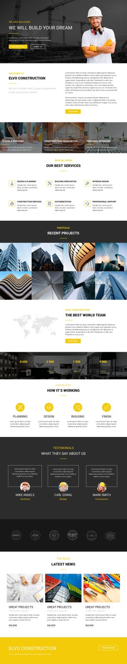 210 Industrial CSS Templates | Nicepage