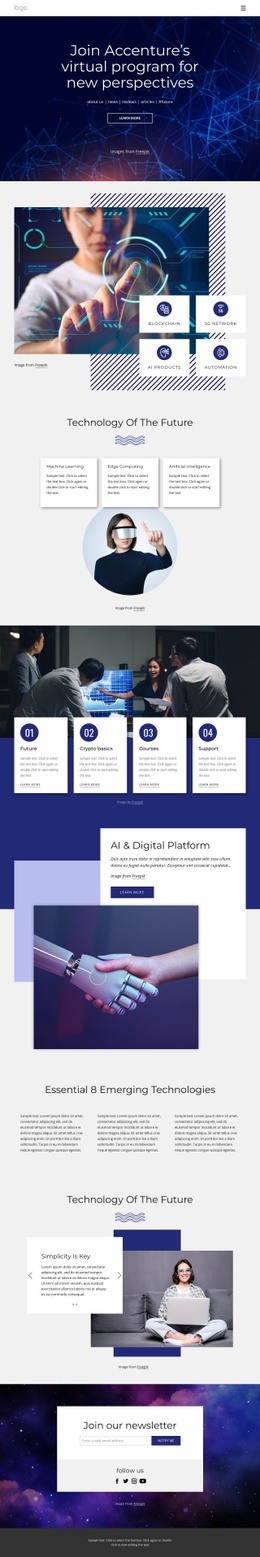 480 Technology Homepage Designs | Nicepage