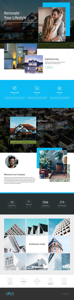 Real Estate One Page Templates | Nicepage
