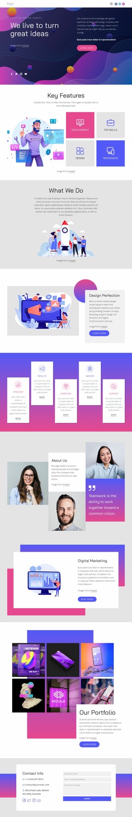 960 Art & Design Website Designs | Nicepage