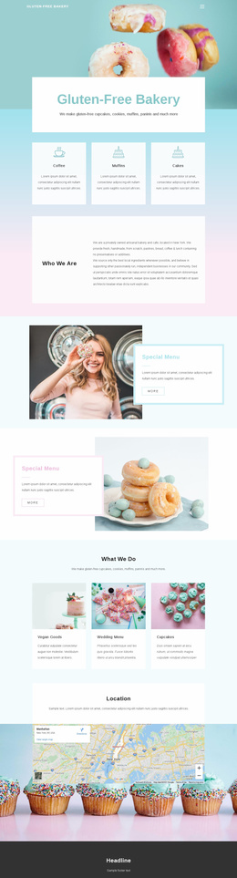 Menu Website Templates | Nicepage