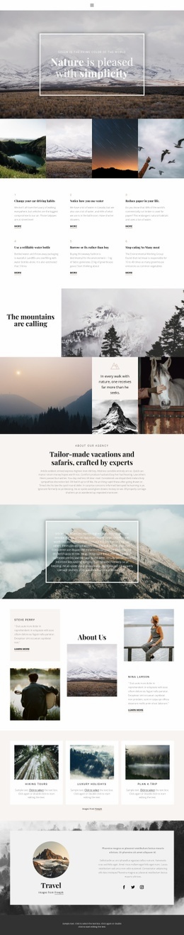 350 Nature Html Code Examples | Nicepage