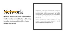 Two different columns with text Web Page Design