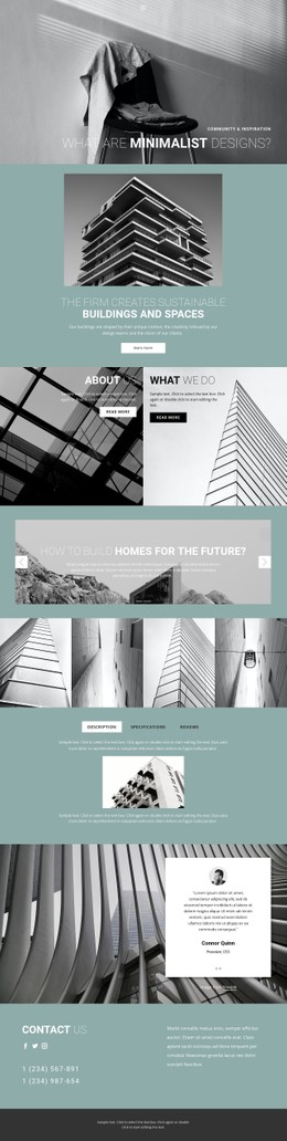 960 Architecture & Building CSS Templates | Nicepage