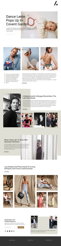 Magazine CSS Templates | Nicepage