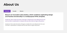 Text tabs - Website Template by Nicepage