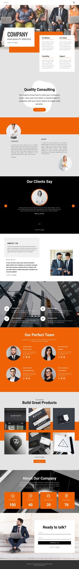 Consulting HTML Templates | Nicepage
