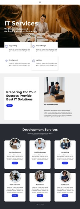 IT direction - Website Mockup by Nicepage