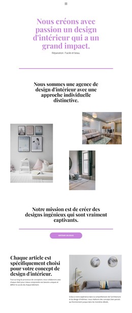 Choix du design de la maison - Modèle HTML par Nicepage