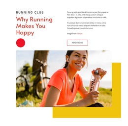 Running makes your happy - CSS Template by Nicepage
