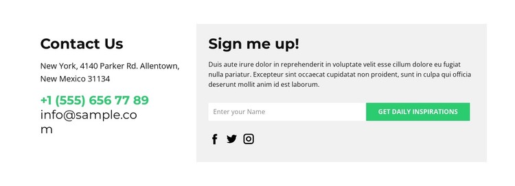 Text And Feedback Form HTML Template