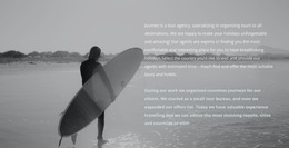 Surf camp - Website Template by Nicepage