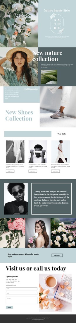 1070 Fashion & Beauty CSS Templates