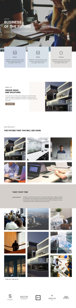 Safety One Page Templates | Nicepage