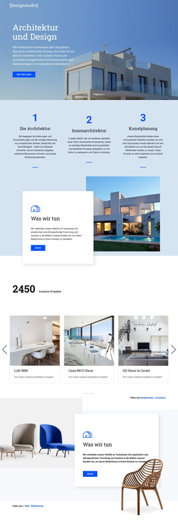 Architektur und Design – HTML-Vorlage von Nicepage