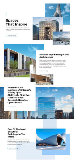 Spaces That Inspire - Website Template by Nicepage