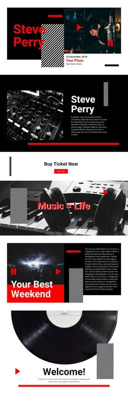 140 Music & Entertainment Templates | Nicepage