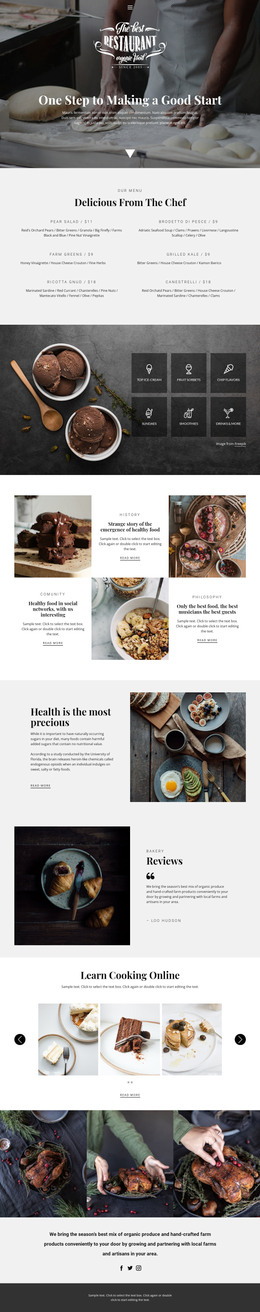 Fresh & Tasty - WordPress Theme by Nicepage