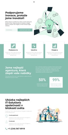 Inovativní metody – Šablona HTML od Nicepage