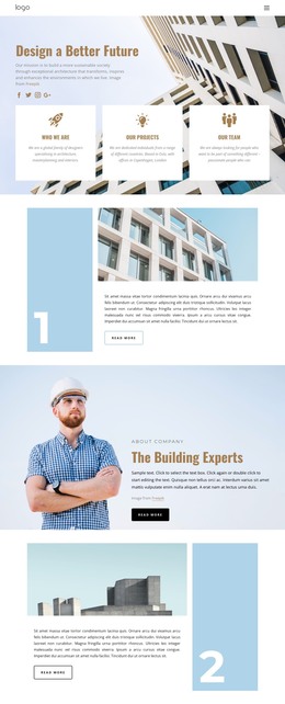 Architecture studio - HTML Template by Nicepage