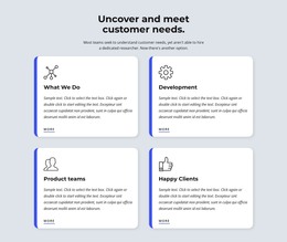 Meet customer needs - CSS Template by Nicepage