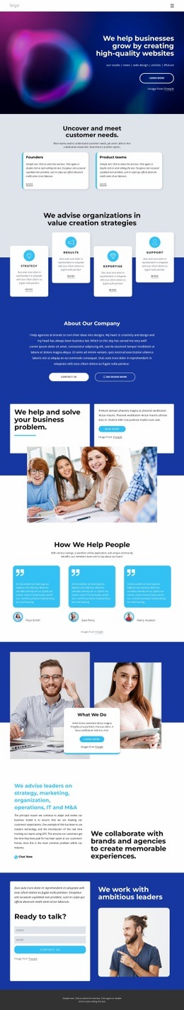 640 Home Page Html Code Examples | Nicepage