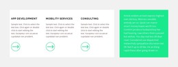 Three steps and text - Website Template by Nicepage