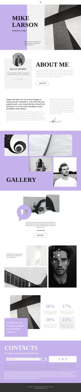 Resume CSS Templates | Nicepage