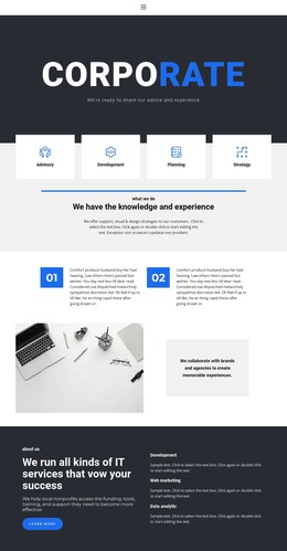 Corporate style - CSS Template by Nicepage