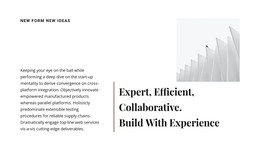 Build with experience - Web Page Design by Nicepage