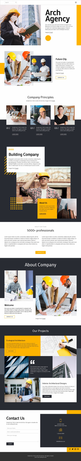 Urban architecture - Web Page Design by Nicepage