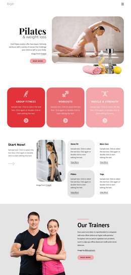 Weight loss programs - Template by Nicepage