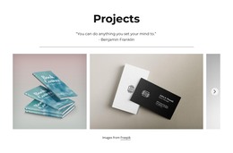 Slider projects - HTML Template by Nicepage