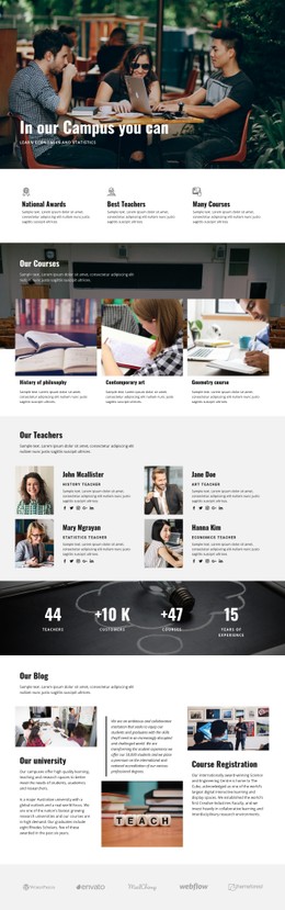 520 Education CSS Templates | Nicepage