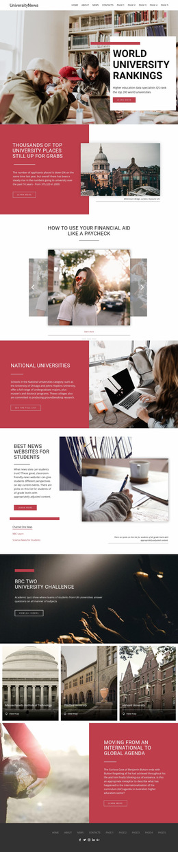 160 Education Web Page Designs | Nicepage