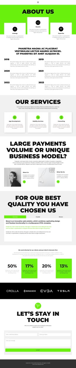 Chart HTML Templates | Nicepage